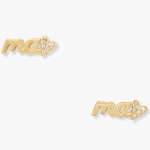 kate spade | Jewelry | 58 Kate Spade Love You Mom Mama Mini Studs | Poshmark